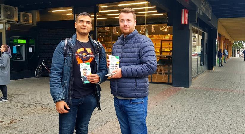 Tóth Áron számára öröm, hogy rengeteg fiatal keresi fel a szavazósátrakat